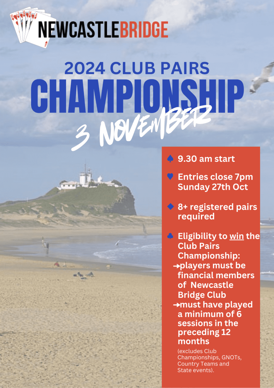 Newcastle Bridge Club | News, Results and Information for the Newcastle ...